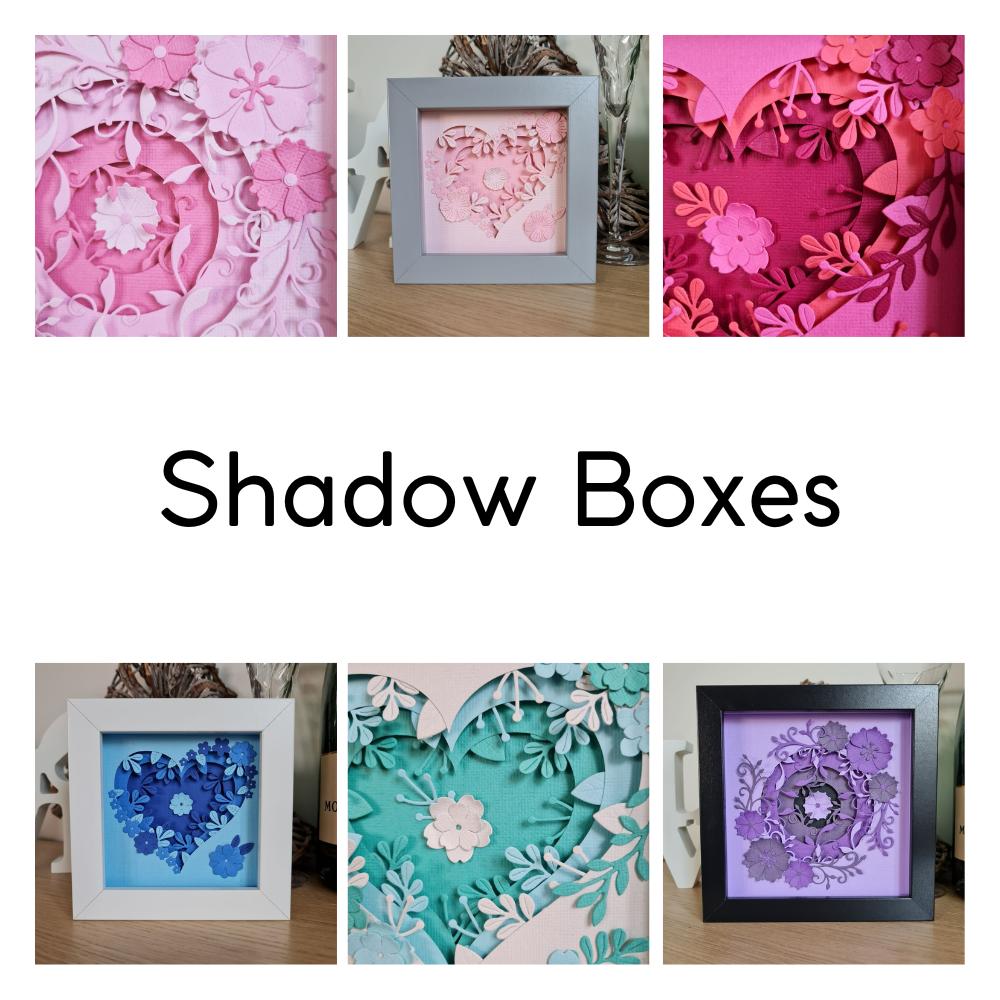 Shadow Boxes – raspberry pink